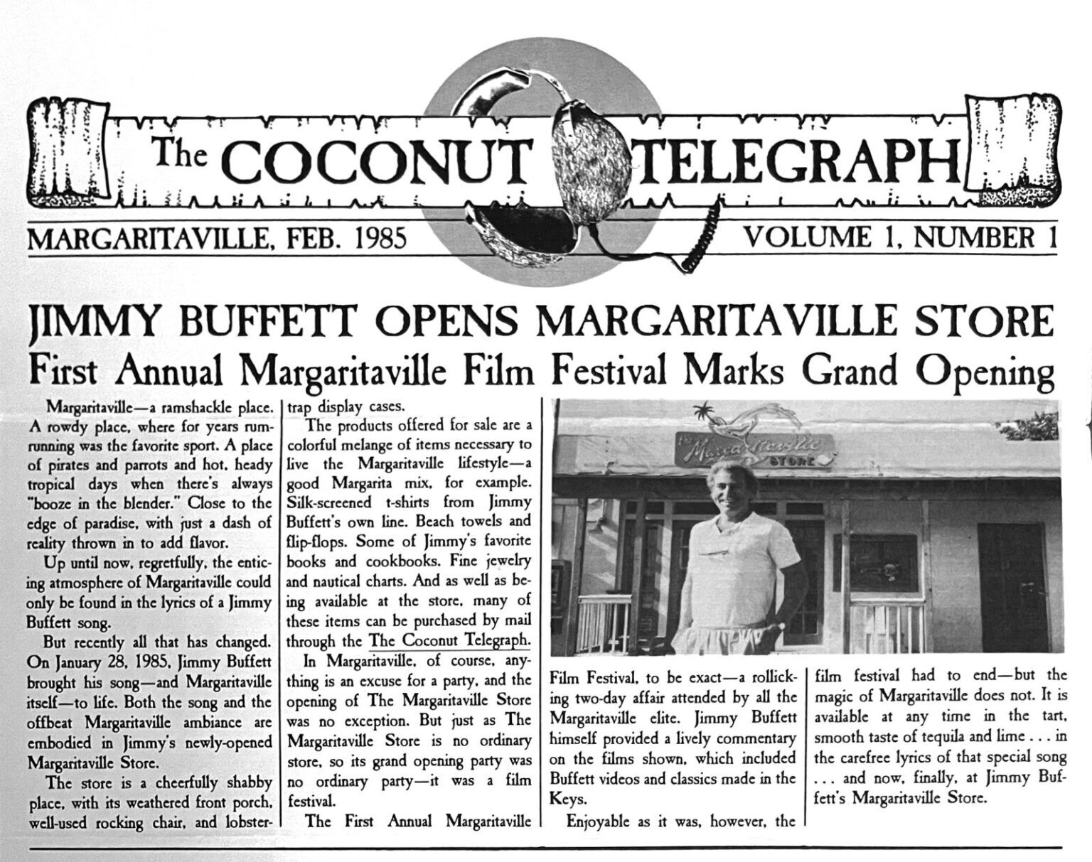 ‘SURE, JIMMY’ — THE BIRTH OF ‘THE COCONUT TELEGRAPH’