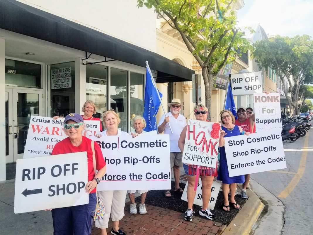 Rip-Off team pickets cosmetics shop after 10-day suspension – Repeat ...