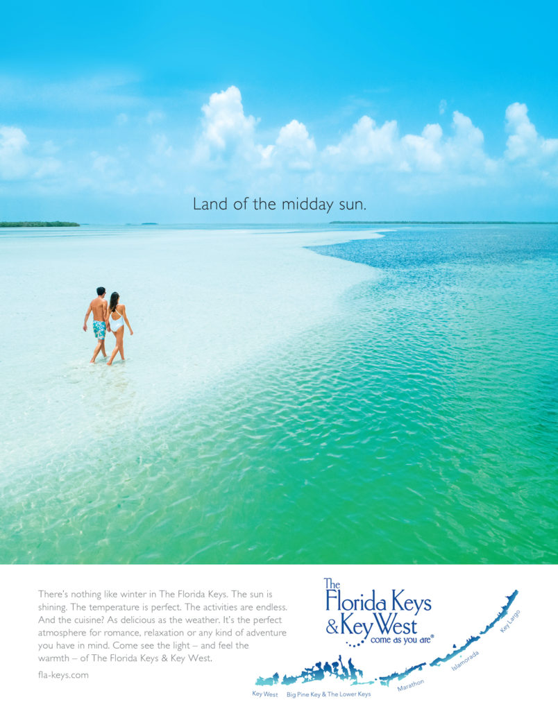 Striking 2020 ads lure various visitors to island chain