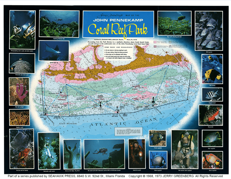 Legendary diver re-releases out-of-print Pennekamp State Park map