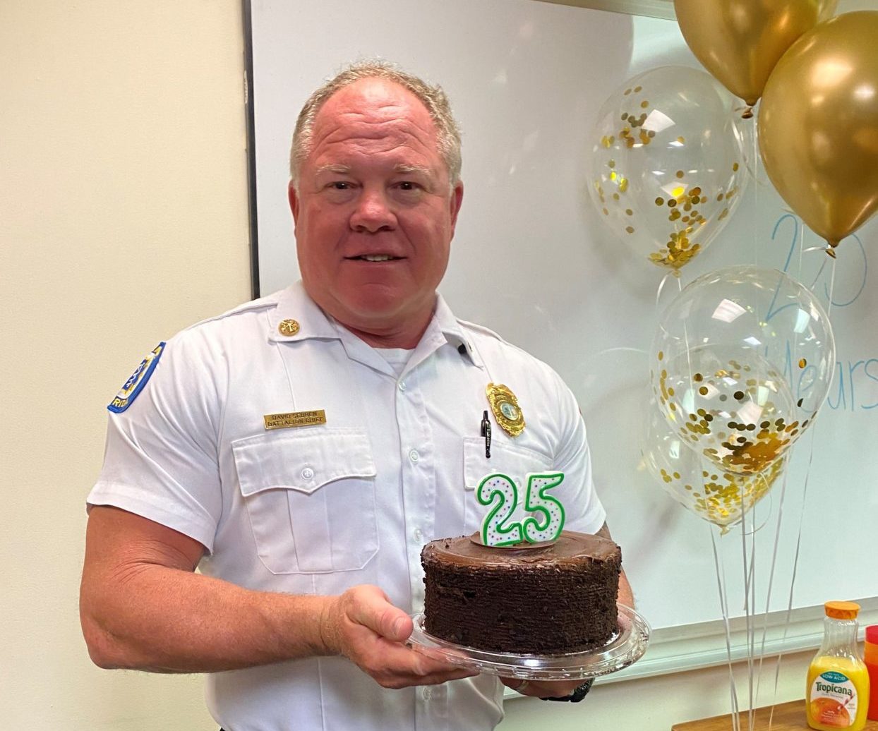 Battalion Chief David Sebben celebrates 25 years with Monroe County ...