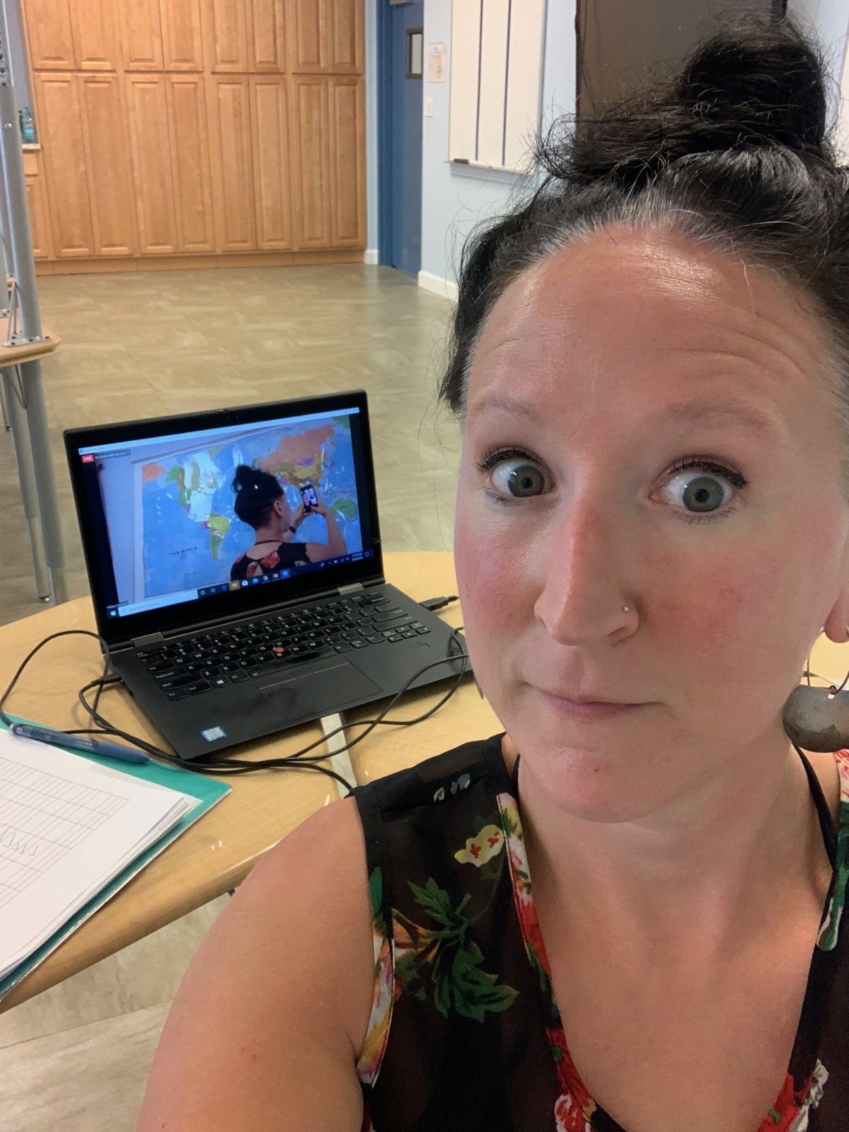 First day of school looks different online