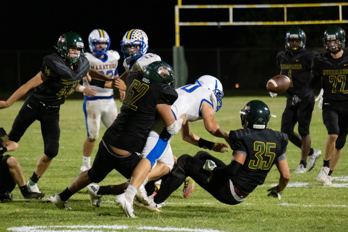 CANES HANDLE DOLPHINS IN FINAL FOOTBALL GAME OF SEASON