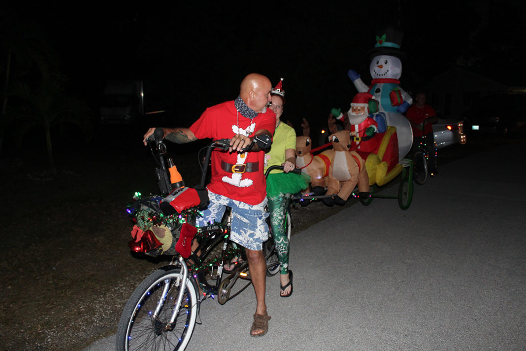 LIGHTED BIKES TAKE TO KEY LARGO NEIGHBORHOODS
