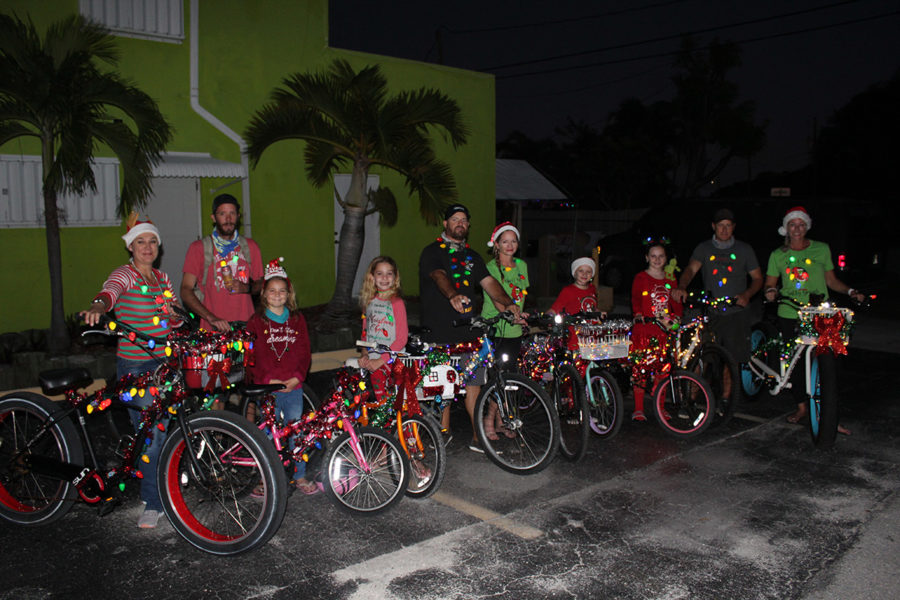 LIGHTED BIKES TAKE TO KEY LARGO NEIGHBORHOODS