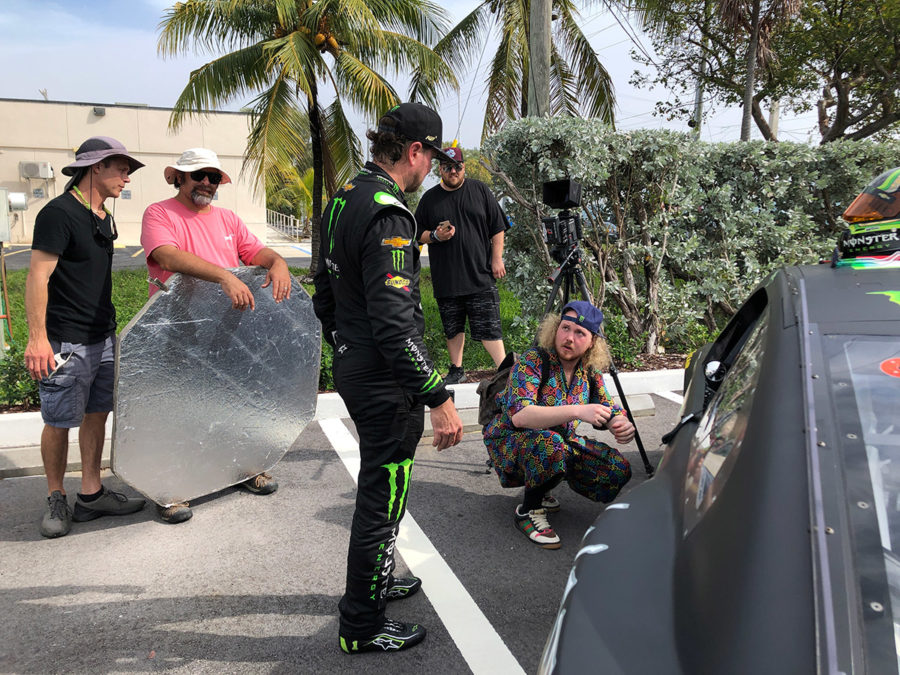 NASCAR driver and rapper make commercial in Keys