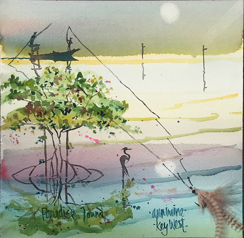 WORK OF KEY WEST ARTIST ANN IRVINE DEFINES WATER AND COLOR