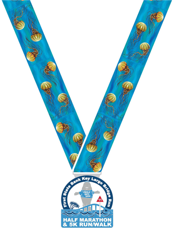 JELLYFISH INSPIRE ARTWORK FOR KEY LARGO BRIDGE RUN MEDALS