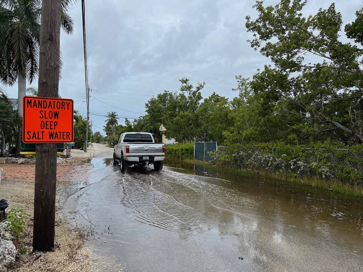 ROAD FLOODING RETURNS TO UPPER KEYS COMMUNITY