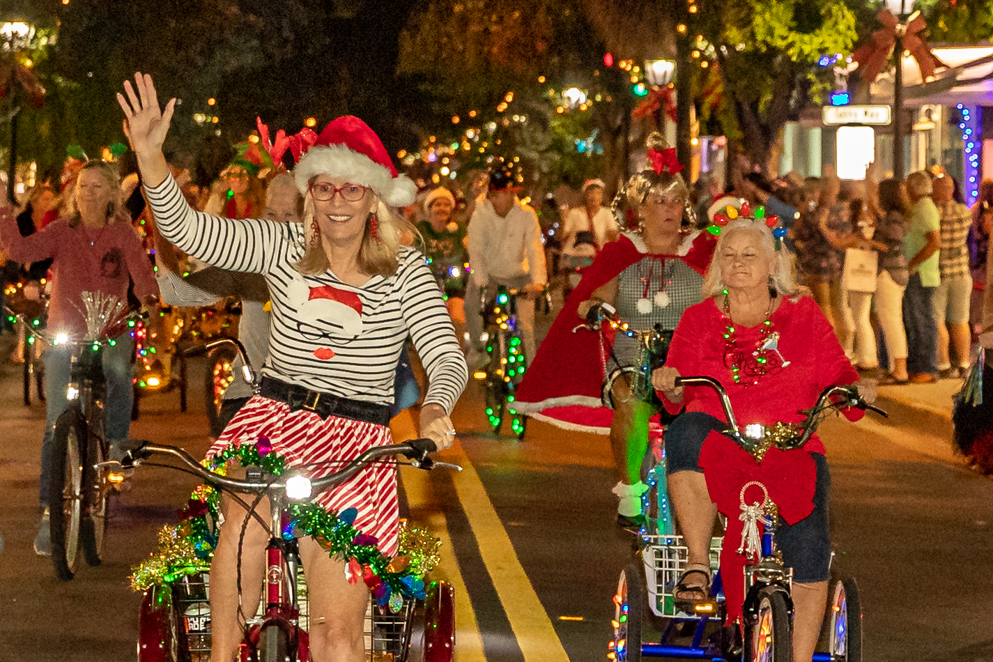 LIGHTED BIKE PARADE HITS THE STREETS OF KEY WEST