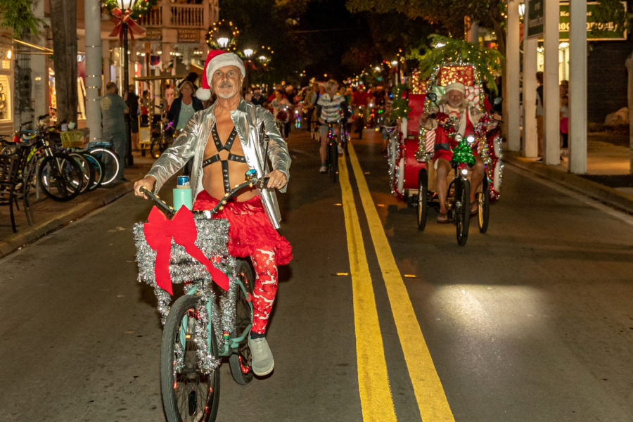 LIGHTED BIKE PARADE HITS THE STREETS OF KEY WEST
