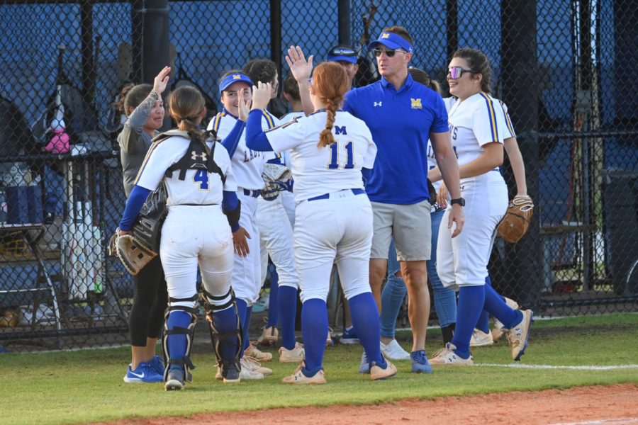 IN PICTURES: LADY FINS EDGE CORAL SHORES ON SOFTBALL SENIOR NIGHT