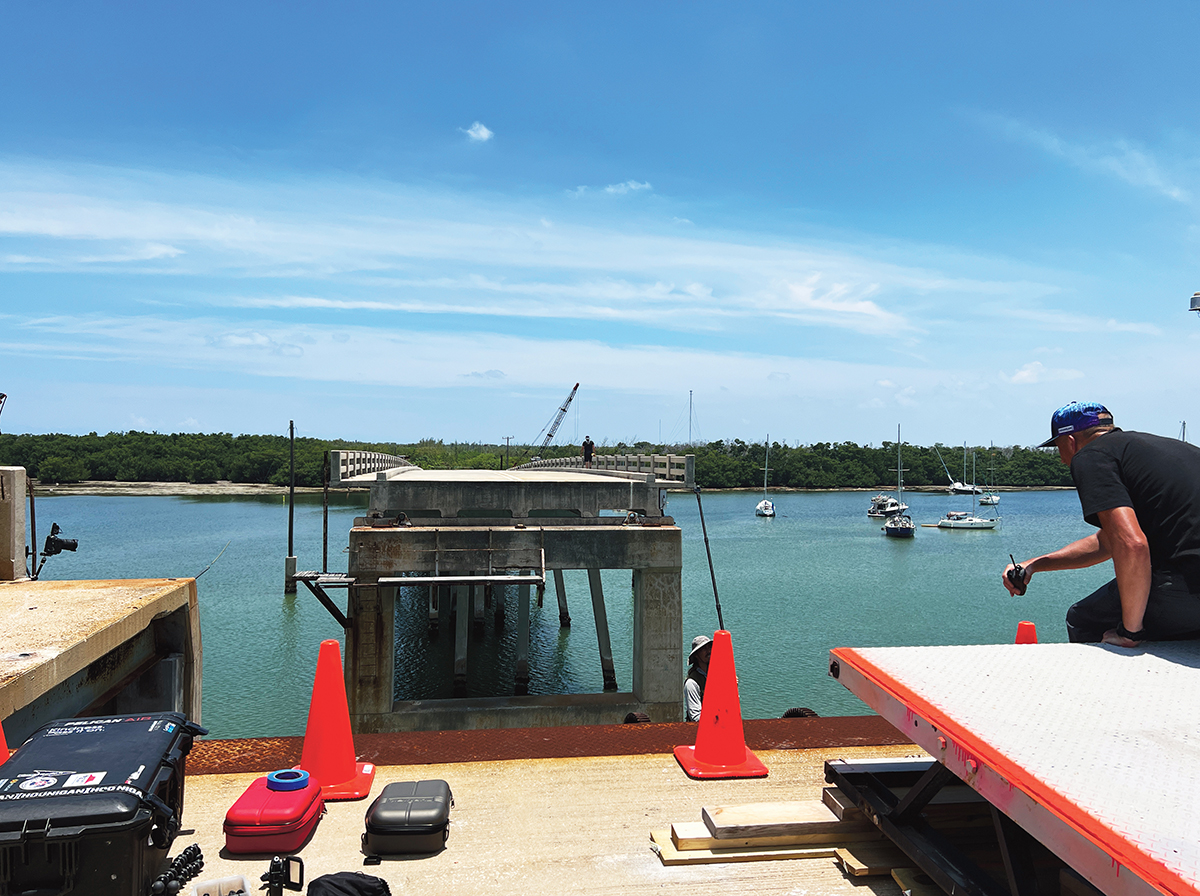 TRAVIS PASTRANA TAKES FLIGHT OVER BOOT KEY BRIDGE IN THE FLORIDA KEYS