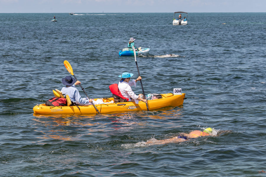 IN PICTURES: 12.5-MILE SWIM AROUND KEY WEST DRAWS 172 ATHLETES