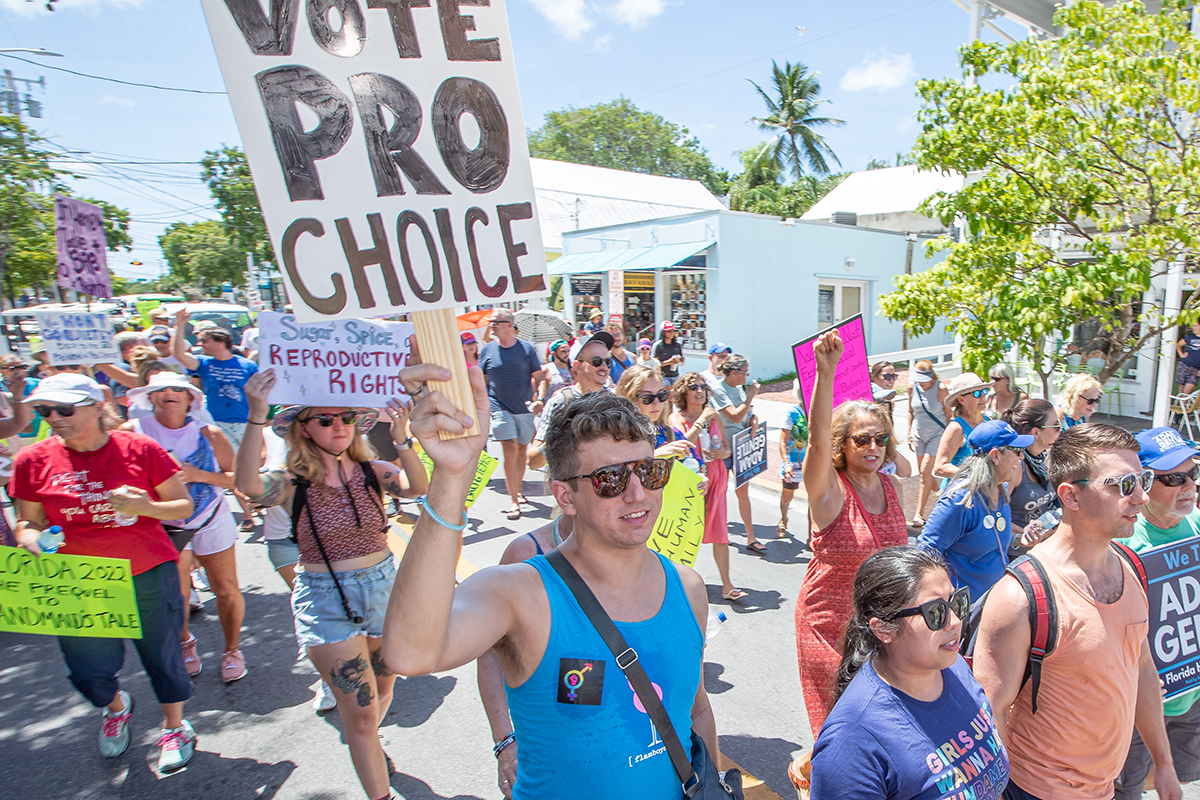 ‘WE WON’T GO BACK’: KEY WEST HOSTS WOMEN’S CHOICE MARCH