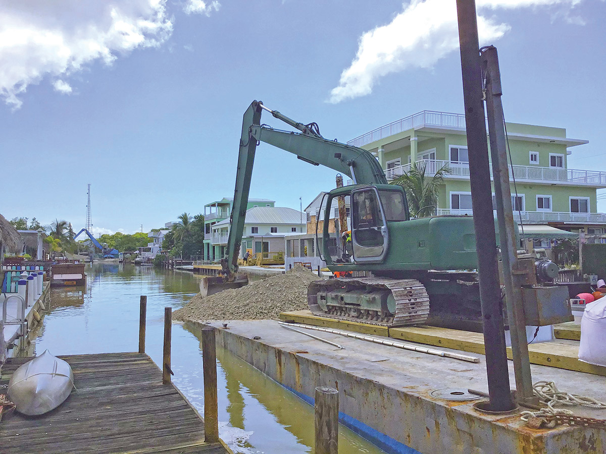CANAL RESTORATIONS UNDERWAY IN KEY LARGO, FLORIDA