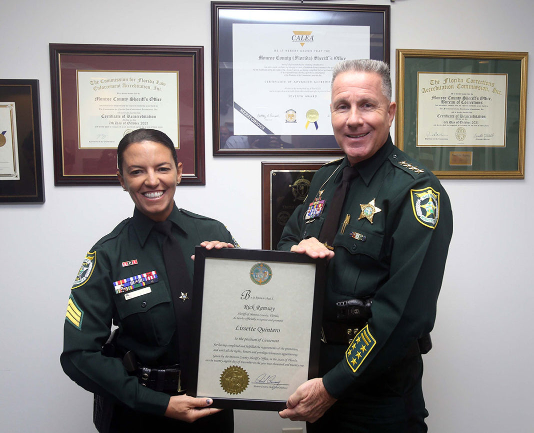 SHERIFF PROMOTES 3 TO LOWER KEYS LEADERSHIP