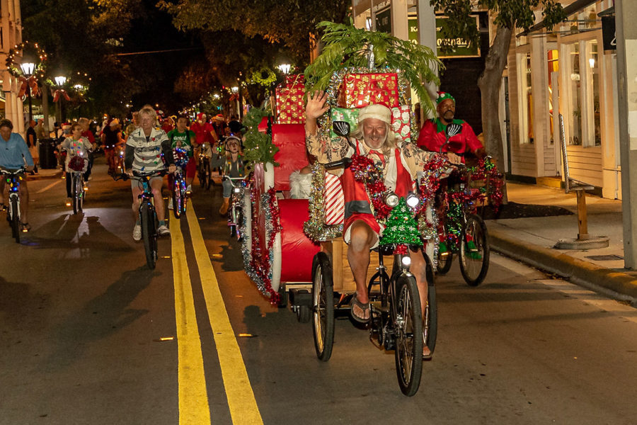 BELIGHTED BIKES & HOLIDAY VILLAGE LIGHT THE NIGHT AT KEY WEST EVENT