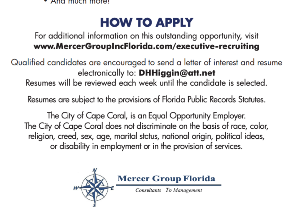 WHO APPLIED TO BE KEY WEST'S NEXT CITY MANAGER?