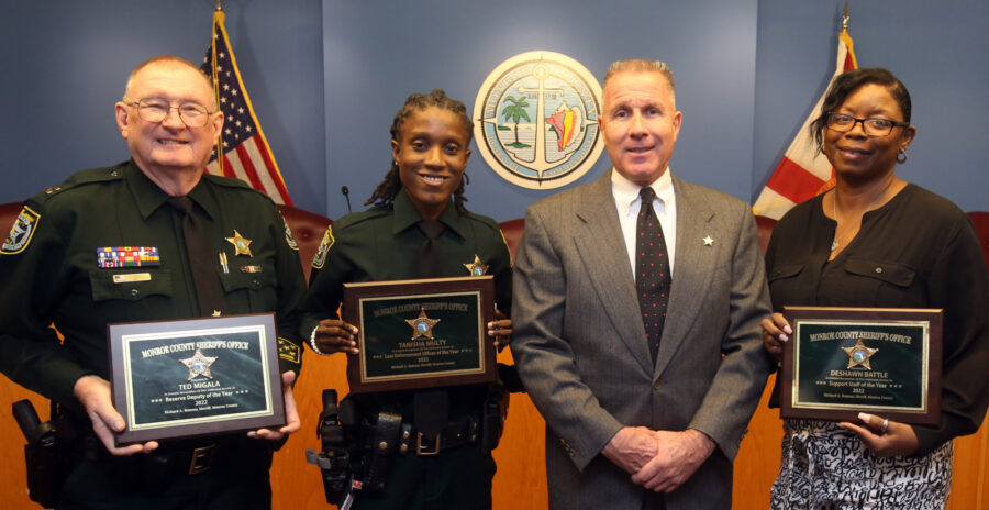 MONROE COUNTY SHERIFF ANNOUNCES OFFICERS OF THE YEAR