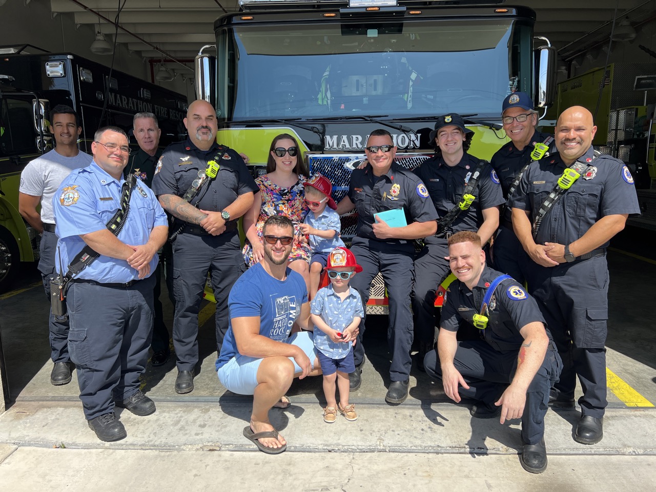 FOUR-YEAR-OLD MEETS FIRE RESCUE CAPTAIN WHO SAVED HIS LIFE