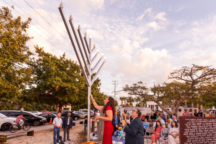 KEY WEST CELEBRATES HANUKKAH WITH MENORAH LIGHTING