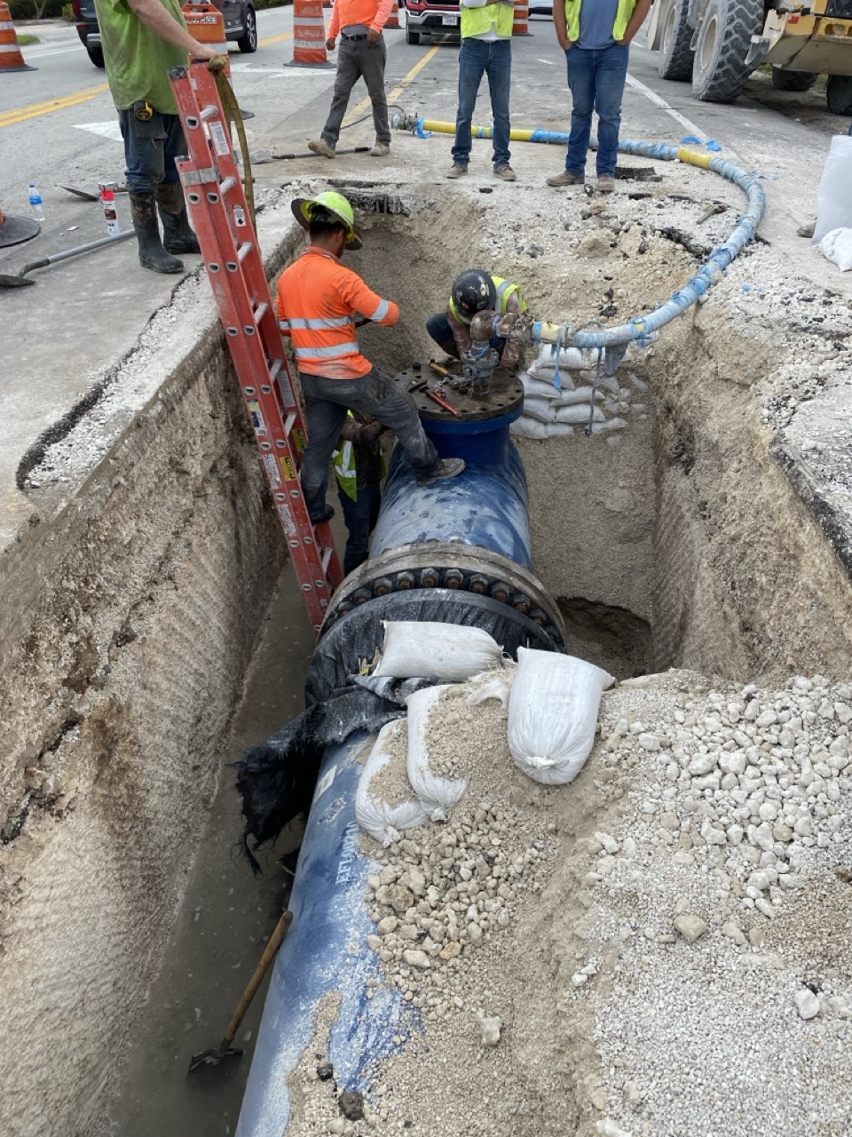 MAJOR WATER LINE PROJECT INCHES TO COMPLETION IN ISLAMORADA