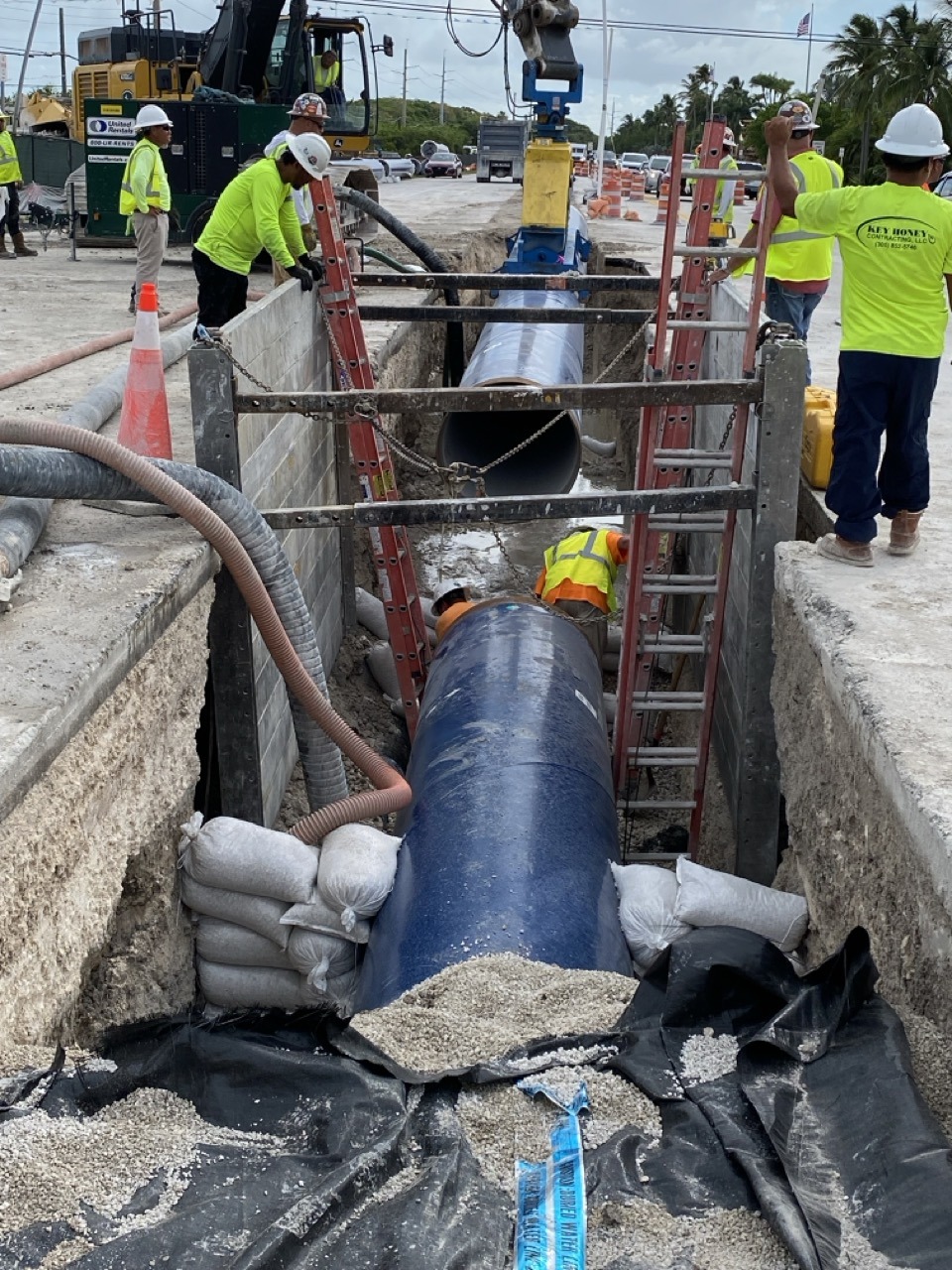 WATER MAIN PROJECT PROGRESSES ON WINDLEY KEY