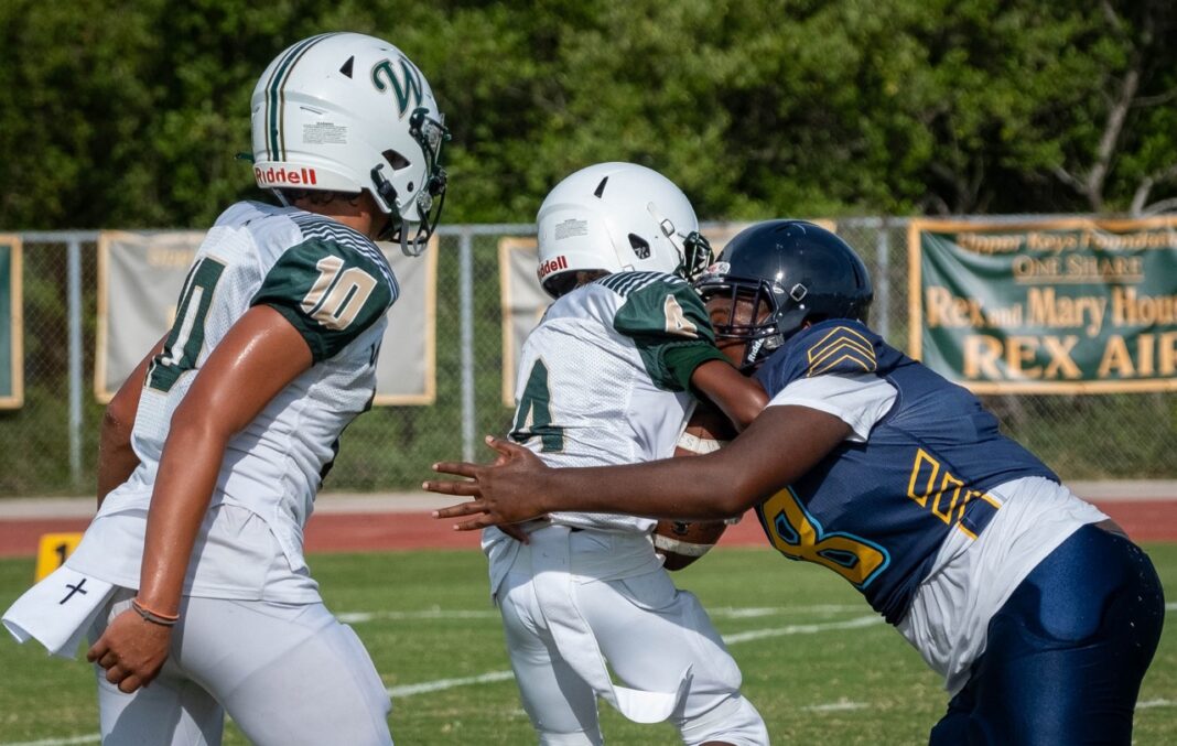 IN PICTURES: KEY LARGO MIDDLE SCHOOL FOOTBALL ENTERS YEAR 2