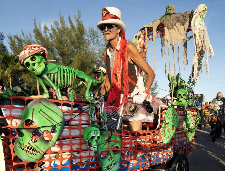 THE UNDEAD RISE AGAIN FOR ANNUAL ZOMBIE BIKE RIDE