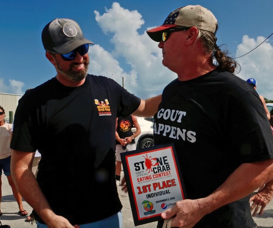 25 CLAWS, 12 MINUTES: BIG PINE’S HANOUSEK WINS STONE CRAB EATING CONTEST