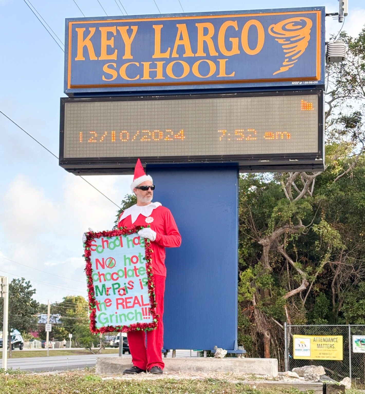 ELF ON THE SHELF PRINCIPAL SPREADS HOLIDAY CHEER