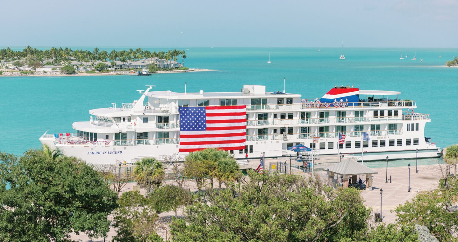 KEY WEST MAYOR CHRISTENS SMALL CRUISE SHIP AT MALLORY SQUARE