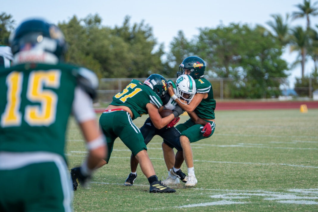 CORAL SHORES & KEY WEST GET GRIDIRON PREVIEWS IN SPRING GAMES